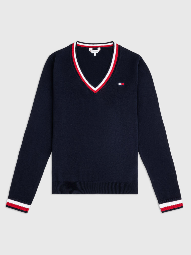 Tommy hilfiger classic v neck sweater store